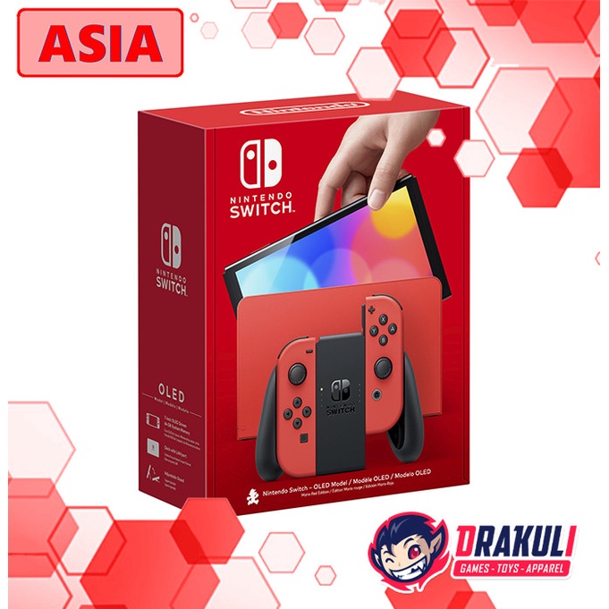 Jual Nintendo Switch Console OLED Super Mario Red Edition (ASIA ...