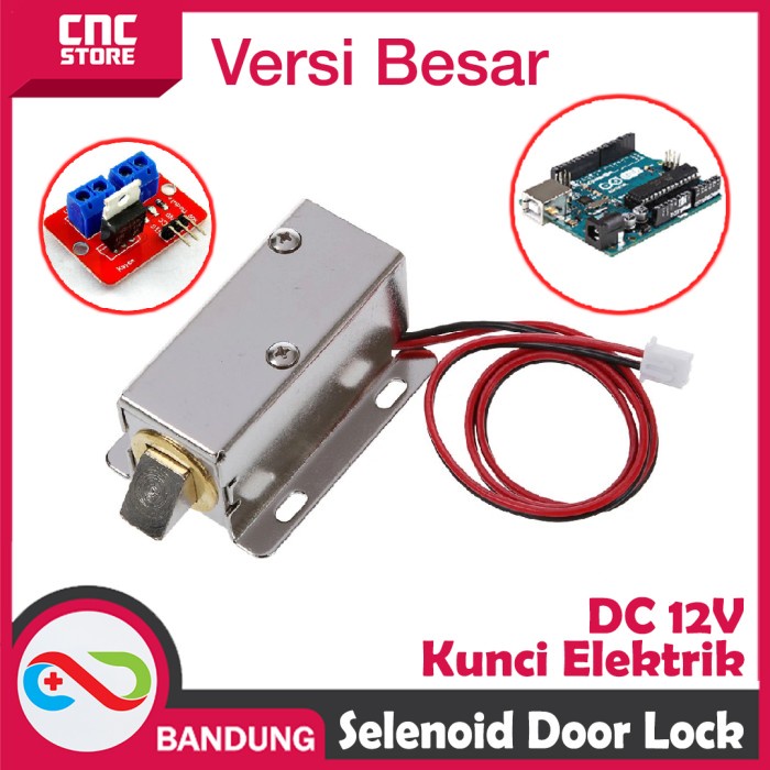 Jual SELENOID DOOR LOCK 12V DC KUNCI ELEKTRONIK ELECTRIC DOOR LOCK ARDUINO | Shopee Indonesia