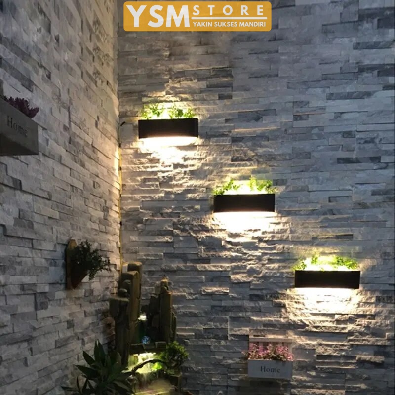 Jual Lampu Estetik Dekorasi Hias Dinding Tembok LED Minimalis Aluminium ...