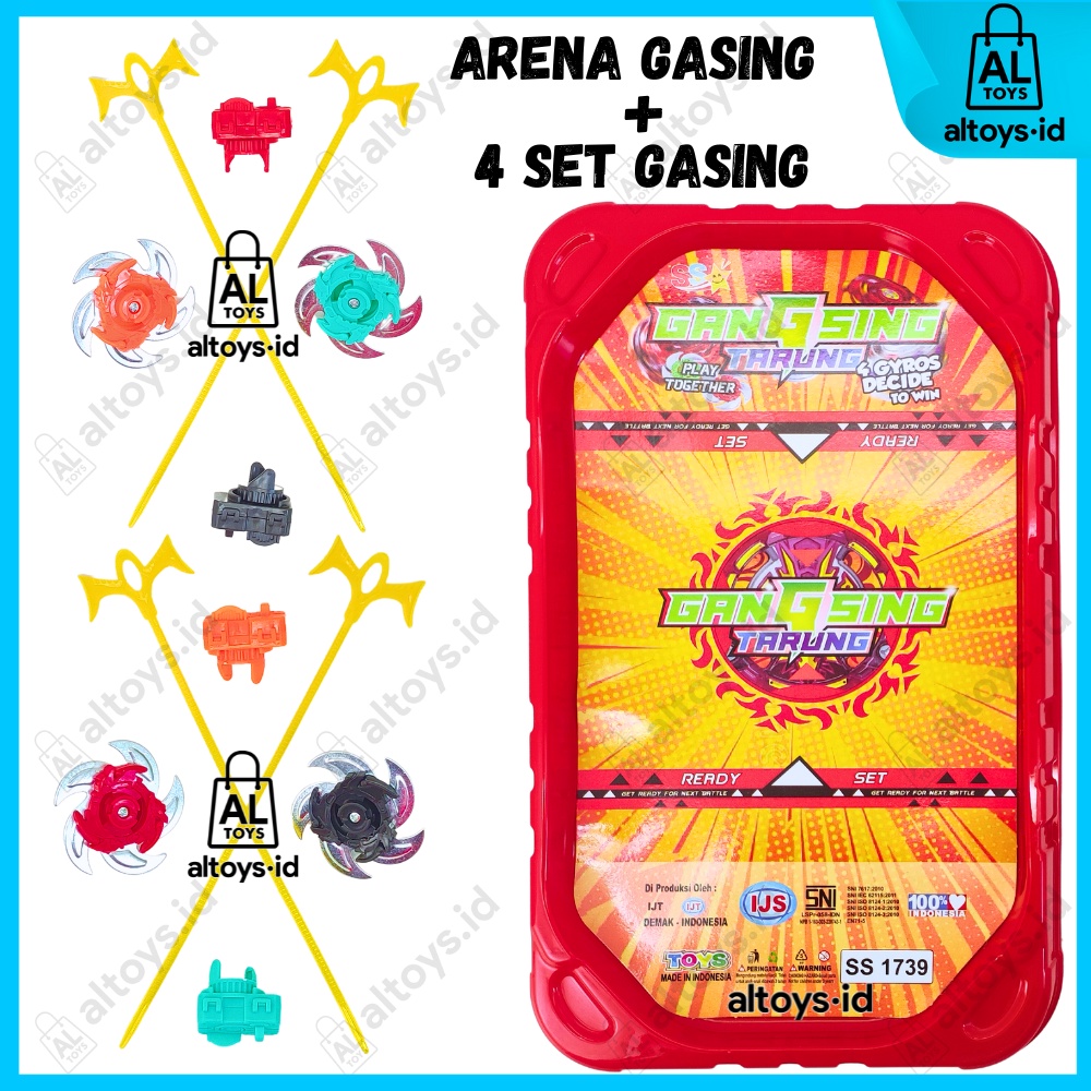 Jual MAINAN ARENA GASING + GASING 4 SET SS1739 MAINAN ANAK ARENA ...