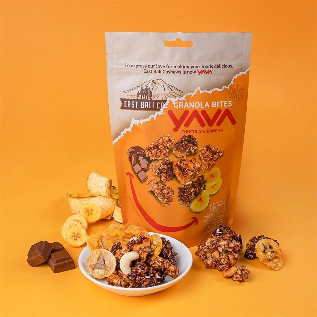 Jual Granola Bites Chocolate Banana 125g - Yava East Bali Cashews ...