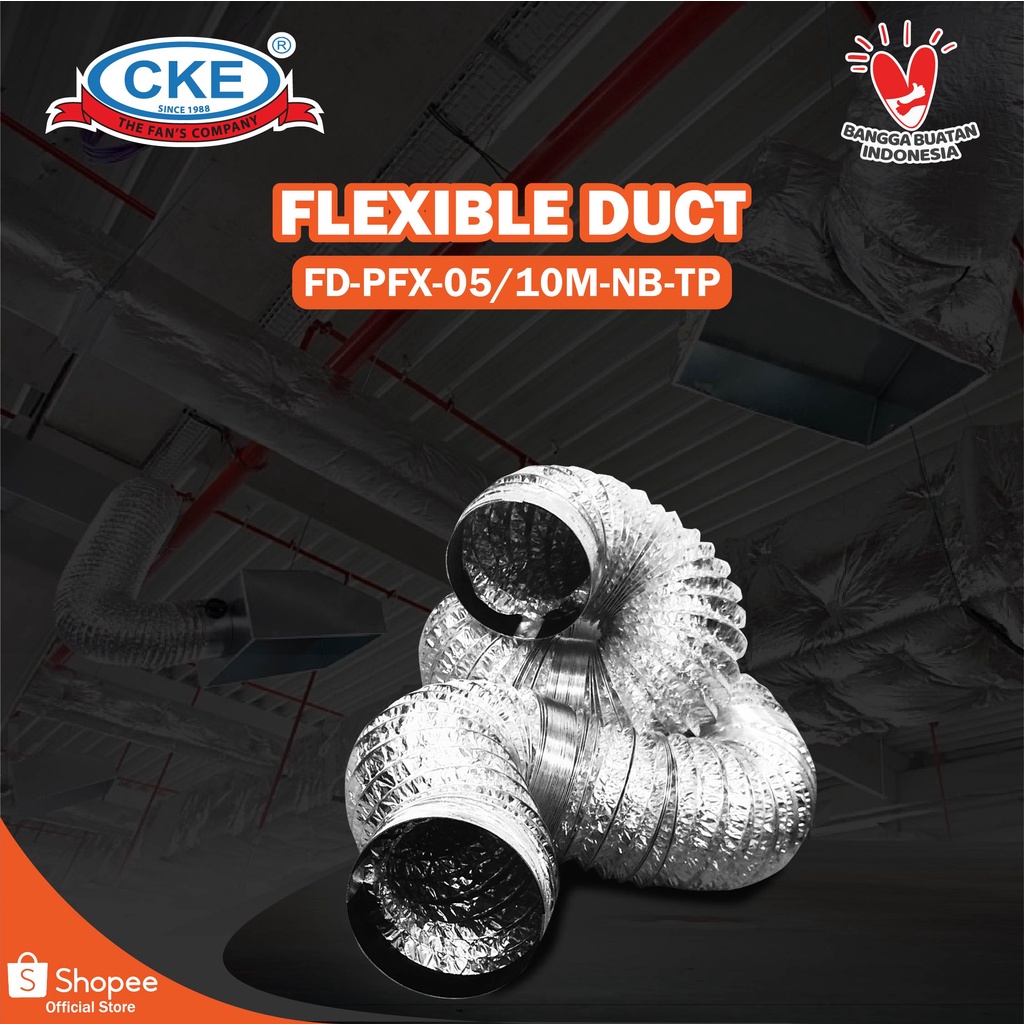 Jual Aluminium Selang Flexible Ducting Pipa Exhaust Fan 5" Inch 10 ...