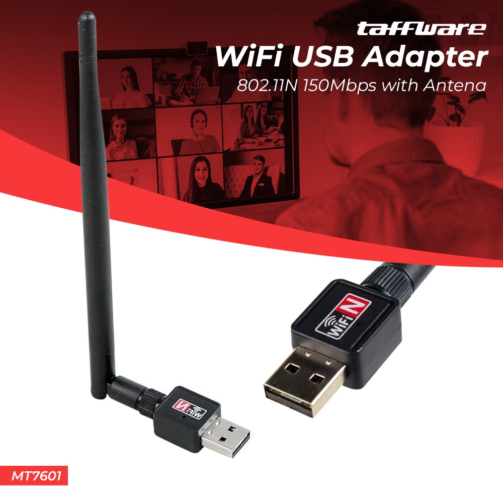 Jual WiFi USB Wireless Adaptor 5 dBi 802.11N 150Mbps With Antena Untuk ...