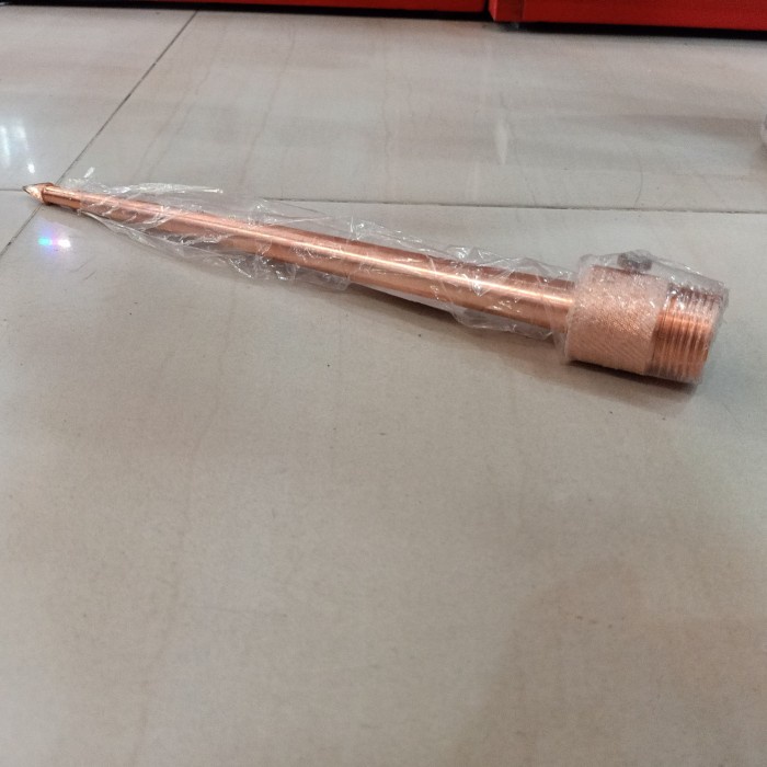Jual Spit penangkal petir 1inch / Spitzen tombak TEMBAGA ASLI 1" 30CM ...