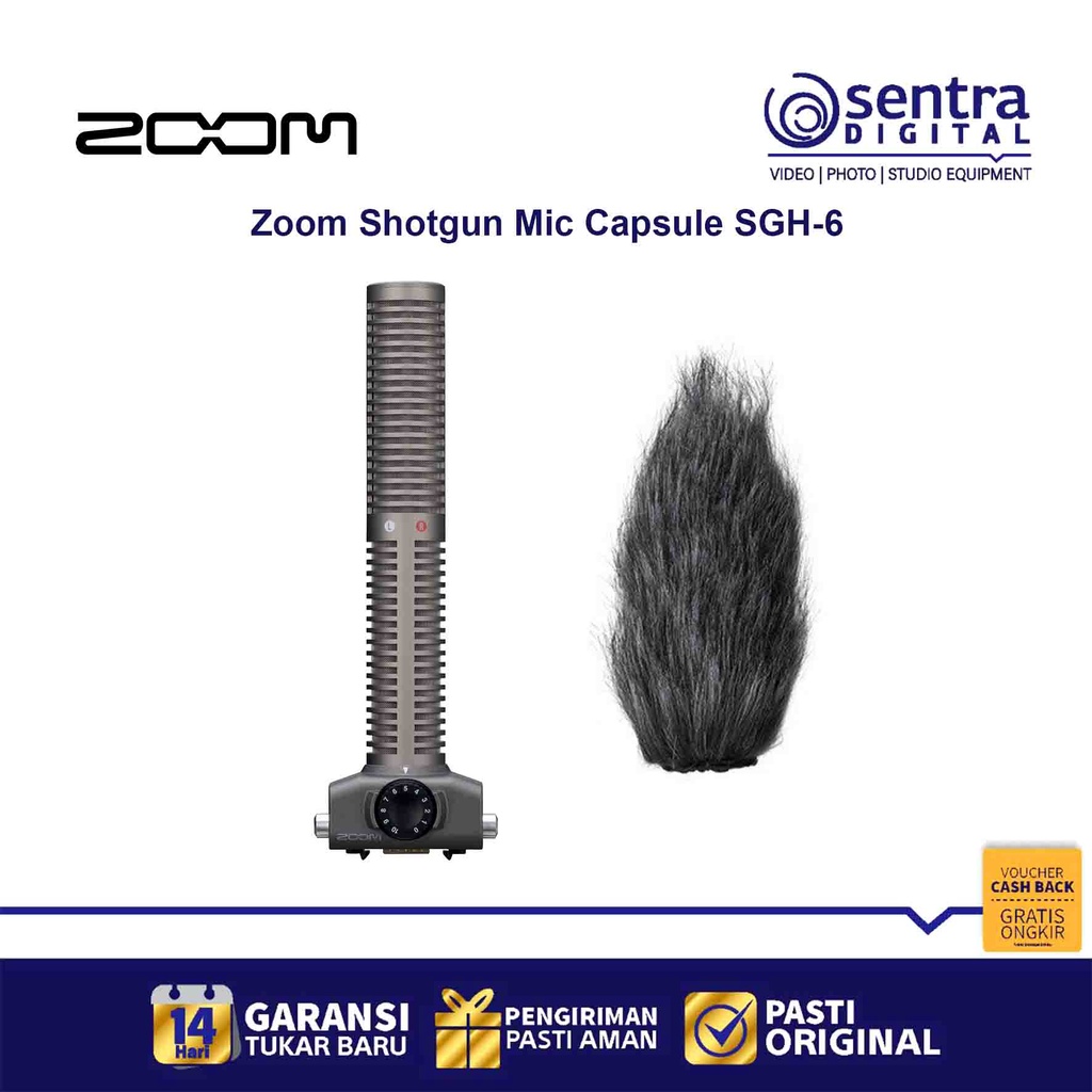 Jual Zoom SGH-6 Shotgun Mic Capsule With Deadcat | Shopee Indonesia