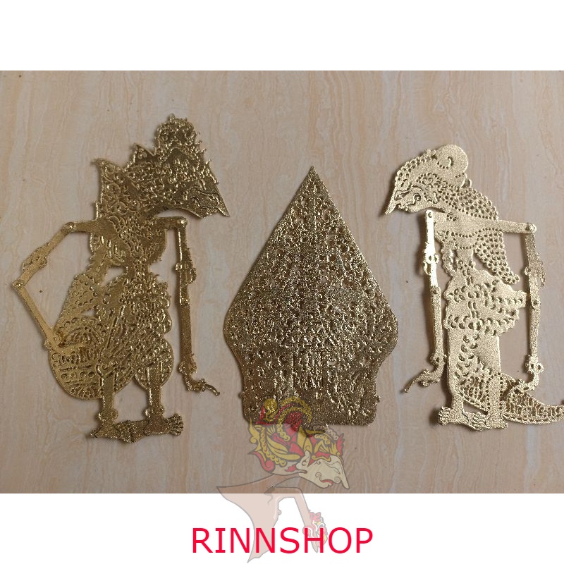 Jual wayang hias mahar rama sinta gold / kulit asli / cod / wayang ...