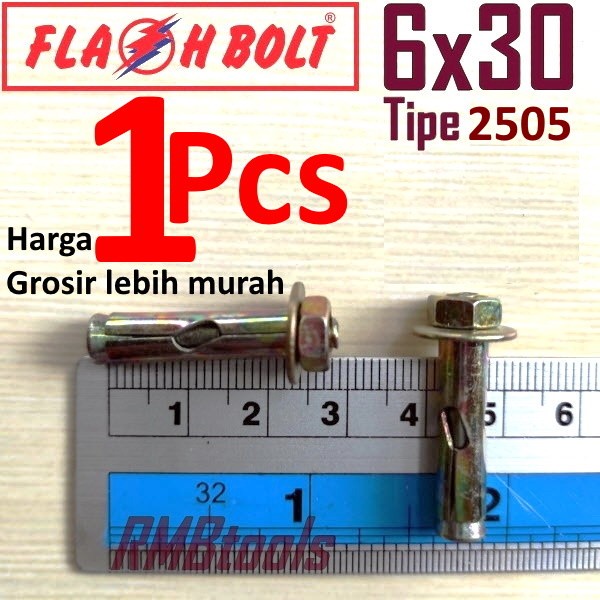 Jual M6x30 Dynabolt M6 Brand Flashbolt 2505 - Baut Tanam Dynabolt ...