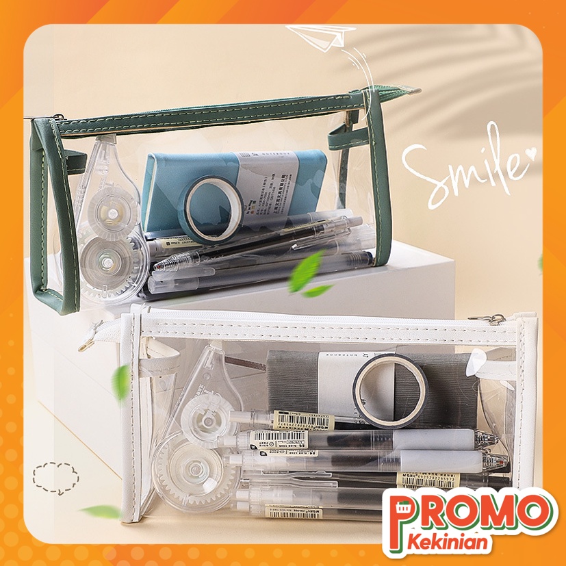 Jual Promo Kekinian - S5993 Kotak Pensil Bening / Kotak Pensil ...