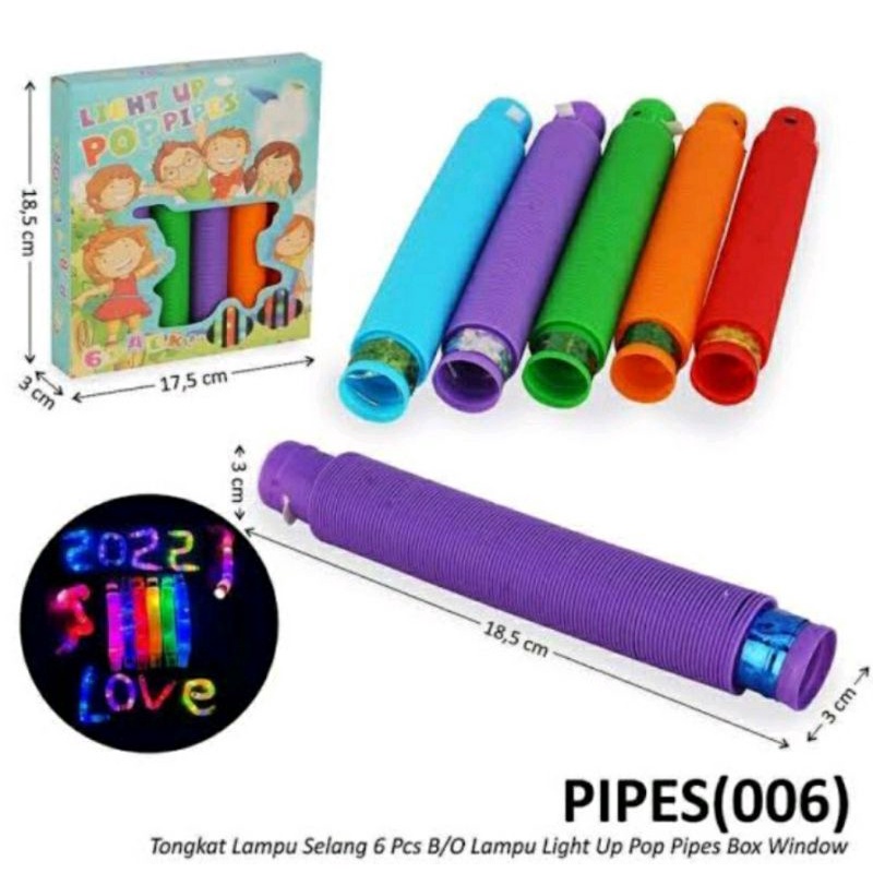 Jual POP LIGHT TUBE LED POP / SELANG LED MAINAN ANAK | Shopee Indonesia