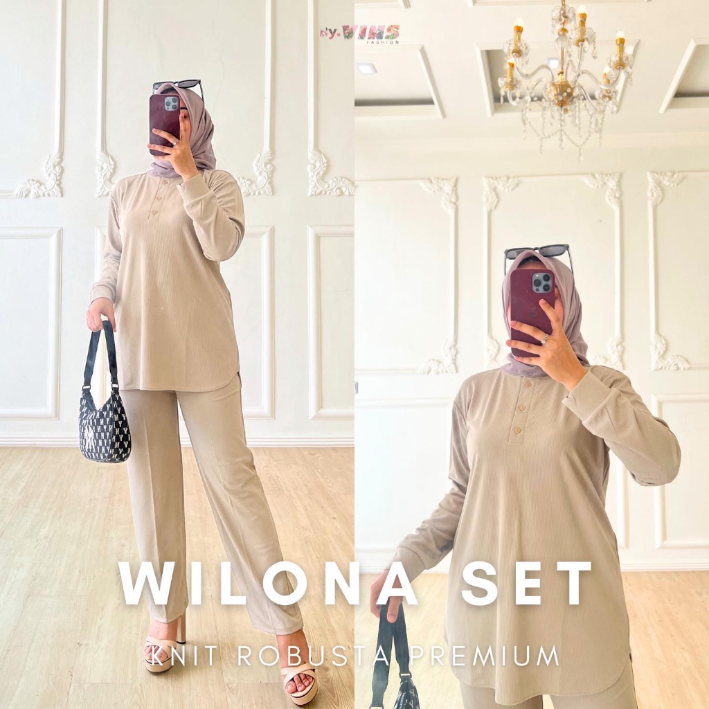 Jual BV - Wilona One Set Knit / Setelan Wanita Knit Robusta Halus ...