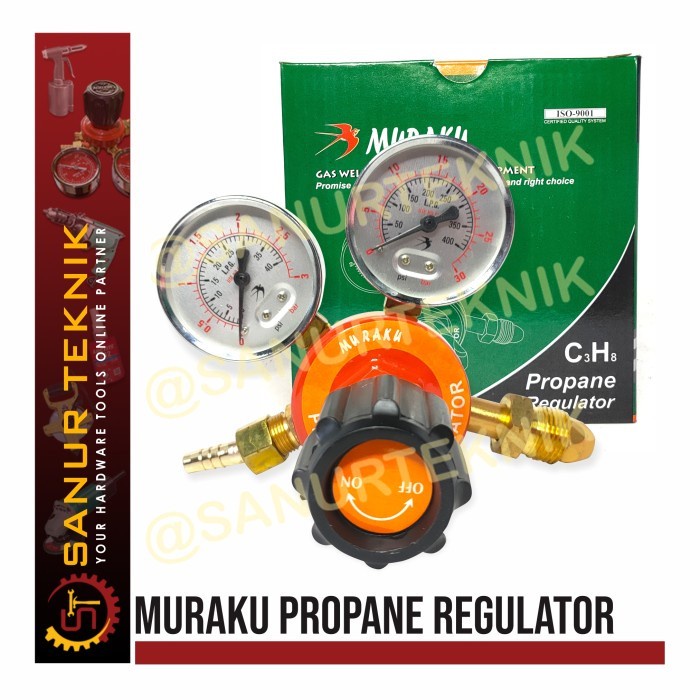 Jual MURAKU REGULATOR ACETYLENE / PROPANE / OXYGEN / NITROGEN / CO2 ...