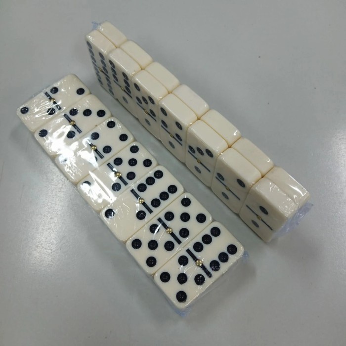 Jual Kartu Domino Dominoes Gaplek Double six balak 6 Metal 5211 ...