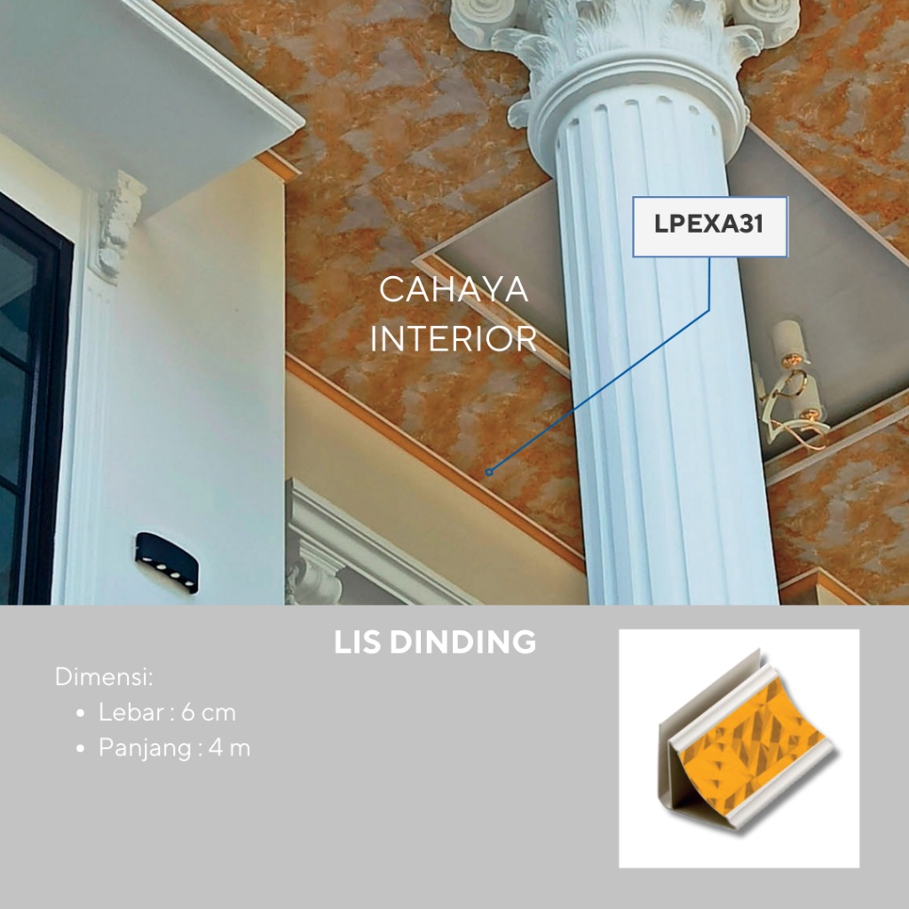 Jual LIS DINDING PLAFON PVC MOTIF KAYU HARGA PER BTG | Shopee Indonesia