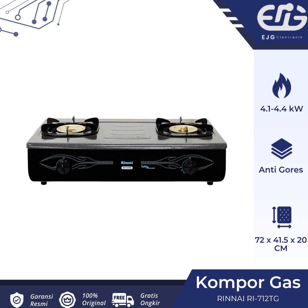 Jual RINNAI KOMPOR DUA TUNGKU - RI 712 TG | Shopee Indonesia
