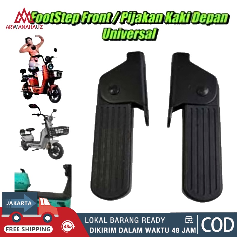 Jual FOOTSTEP FRONT / PIJAKAN KAKI DEPAN UNIVERSAL SEPEDA LISTRIK 1 SET ...