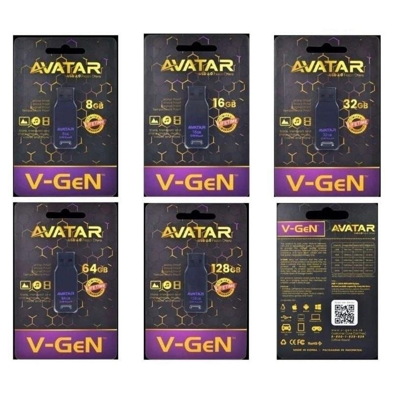 Jual [HWARTZ] Flashdisk VGEN Avatar 8GB 16GB 32GB 64GB 128GB USB 2.0 ...