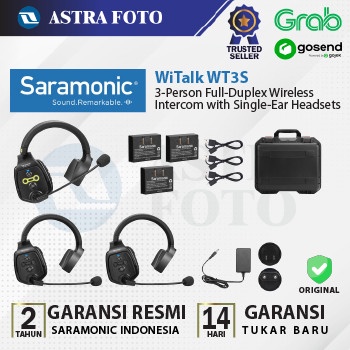 Jual Saramonic WiTalk WT3S Wireless Single-Ear Headset Intercom System ...