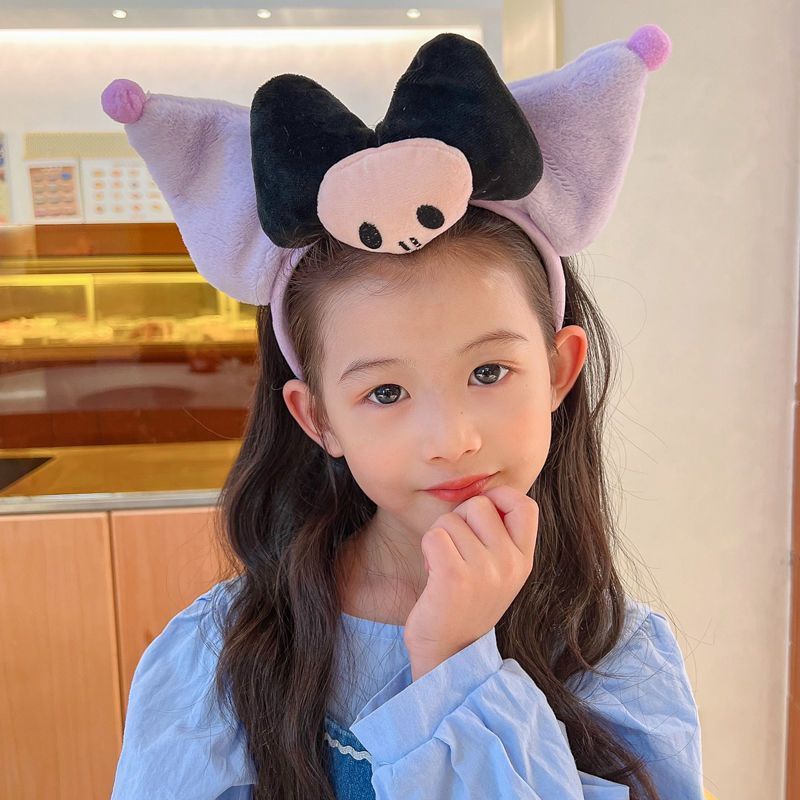 Jual BANDO DAN BANDANA COSPLAY KUROMI HITAM N UNGU / BANDO HALLOWEEN ...