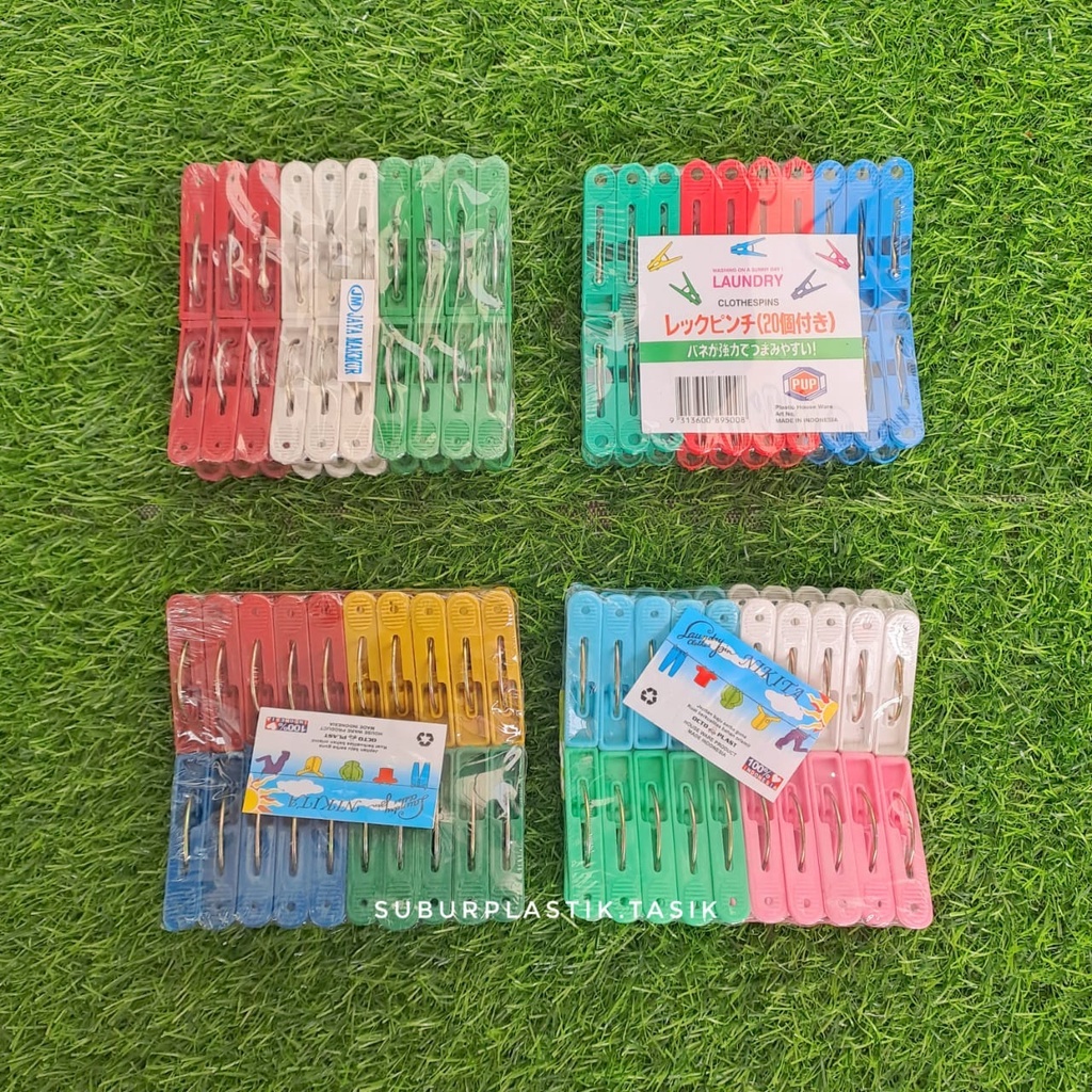 Jual Jepitan Baju Ring / Jepitan Baju Murah 1 PAK / Laundry Dry Clip ...