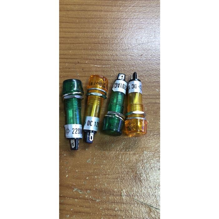 Jual Pilot lamp plastik 12VDC/24VDC/220VAC - Orange, 12v JI27 | Shopee ...