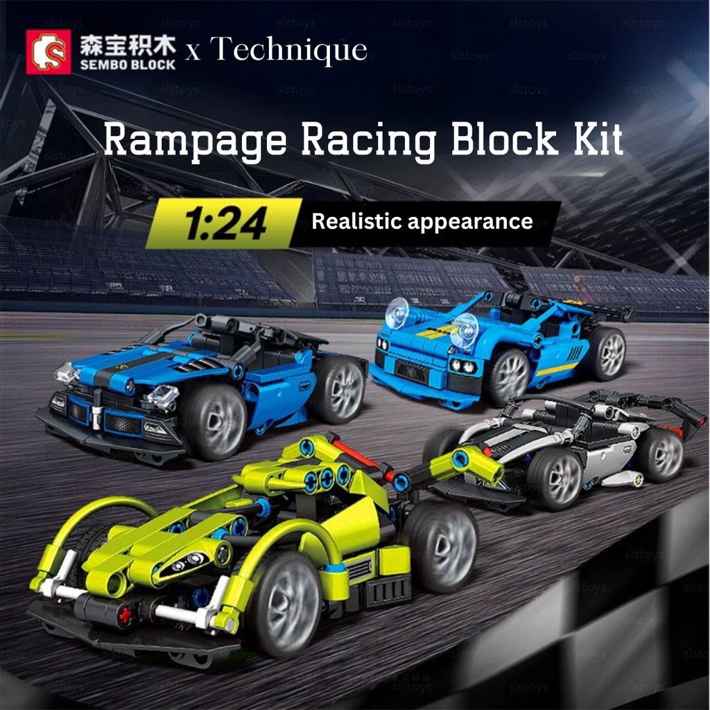 Jual Sembo Block Technique Famous Racing Car 7004-7007 | Shopee Indonesia