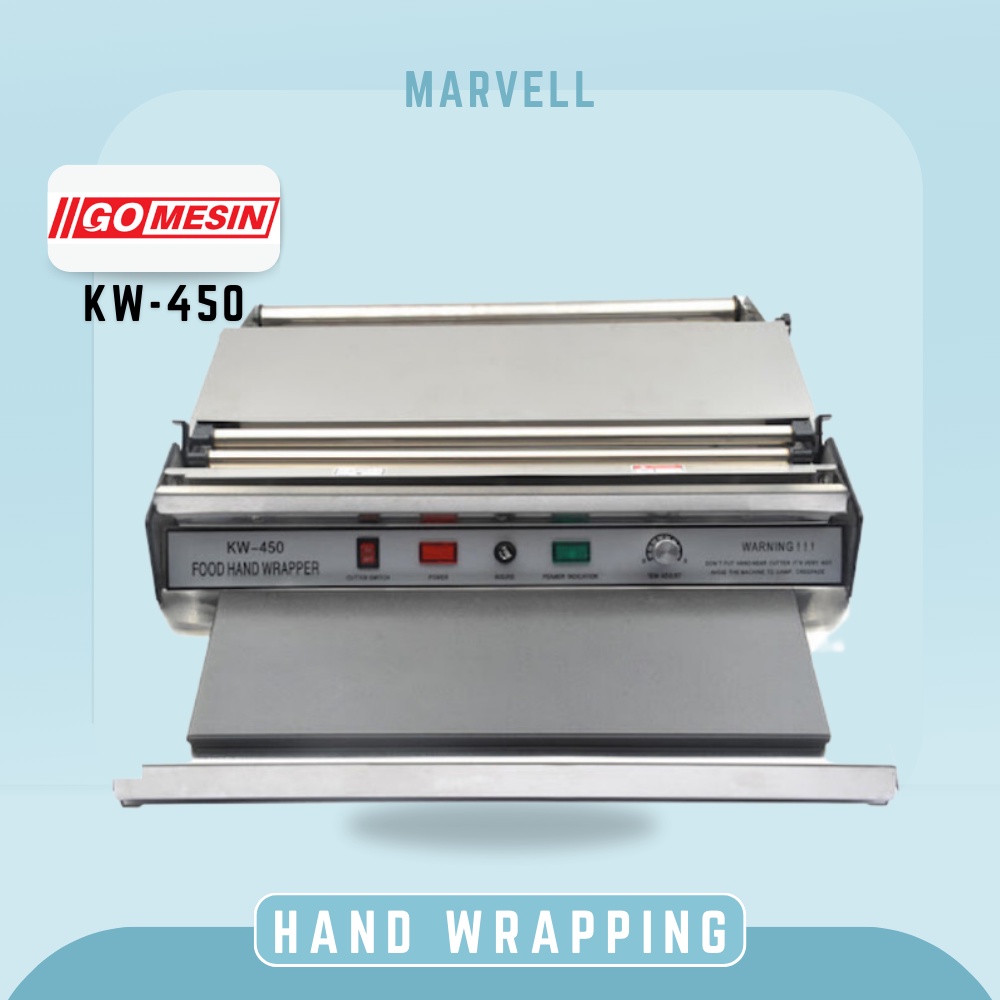 Jual HAND WRAPPING MACHINE GOMESIN GM-HW-450 GM-KW-450 MESIN PLASTIK ...