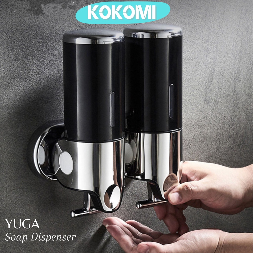 Jual KOKOMI Dispenser Dinding Isi 2/3 Shampoo Sabun Cair dapat Dikunci ...