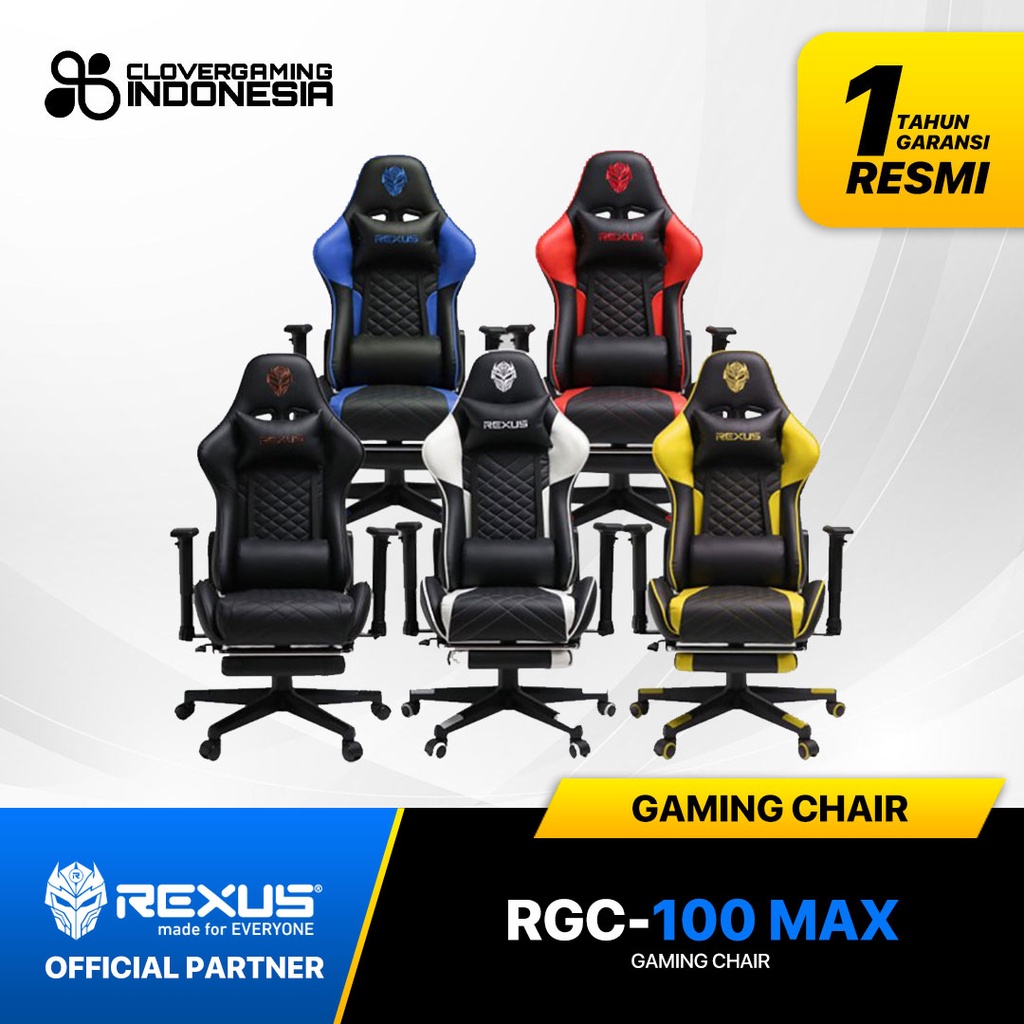 Jual Rexus RGC100 MAX Gaming Chair - RGC-100 RGC 100 Kursi | Shopee ...