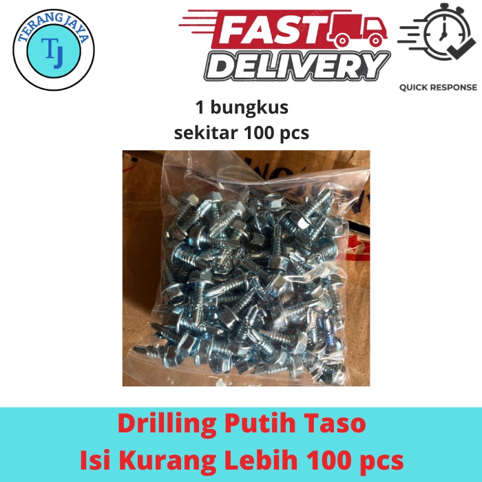 Jual BAUT ROOFING TASO 10X16 MM - BAUT BAJA RINGAN - DRILLING | Shopee ...