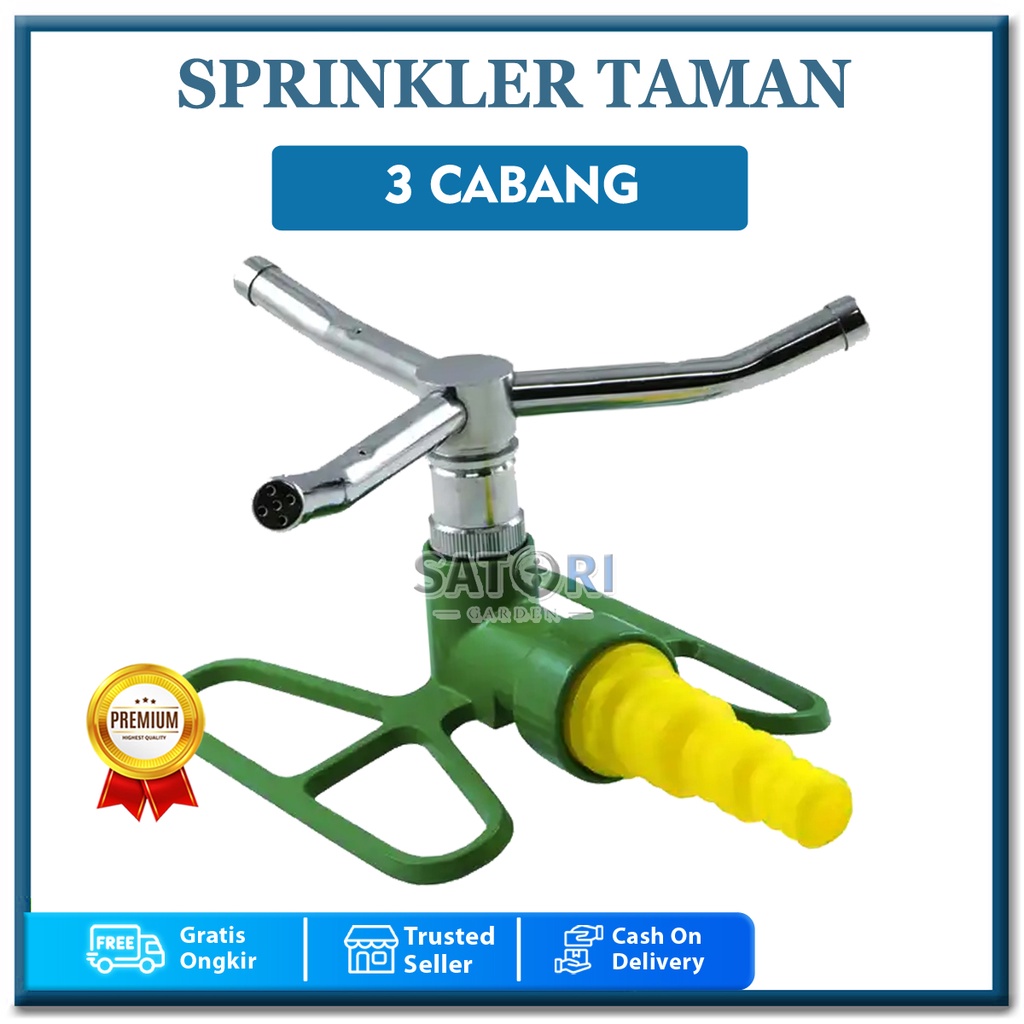 Jual SPRINKLER BESI SEMPROTAN AIR TAMAN SHOWER 3 CABANG ALAT SEMPROT ...