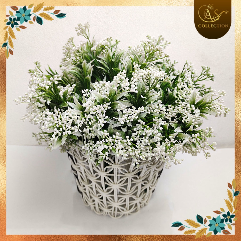 Jual Rumput Daun Nanas Menik Cabang 5 Achilea /baby Breath Pikok ...