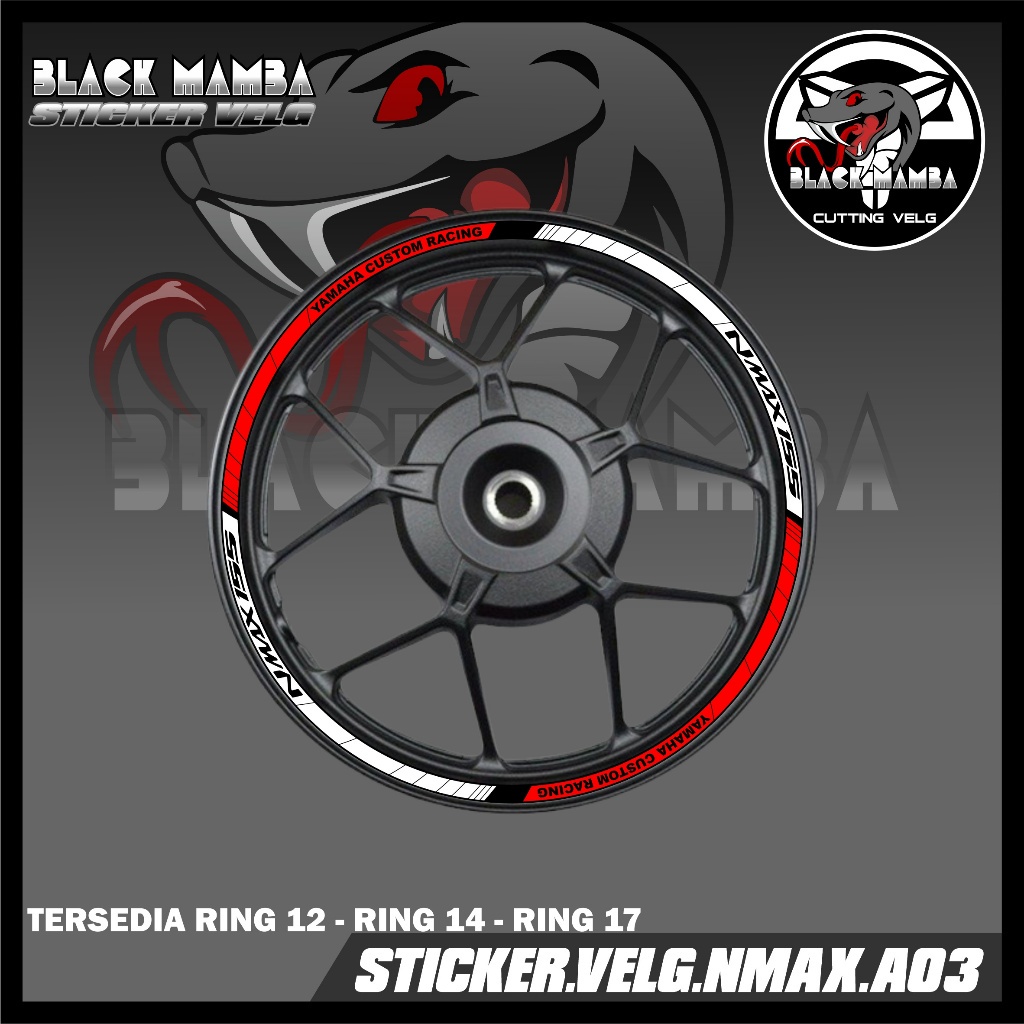 Jual STICKER VELG NMAX - STIKER LIS LIST VARIASI BAN/VELG NMAX A03 ...