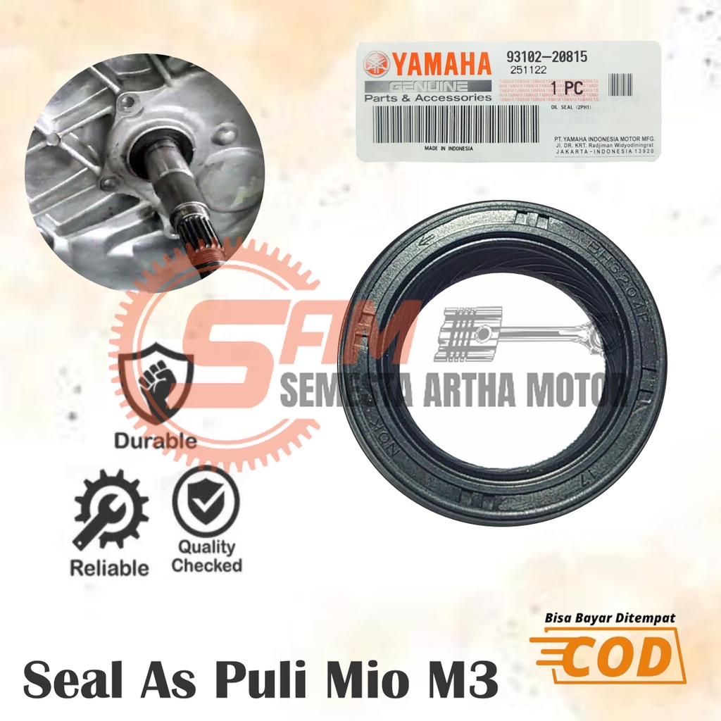 Jual Seal As Pully CVT YGP Mio M3 Soul GT Xride 125 Aerox Nmax Sil Puli ...
