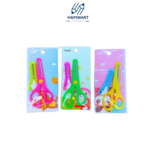Jual Set Gunting Kertas Dan Cutter Kids SafetyGunting Plastik Keamanan ...