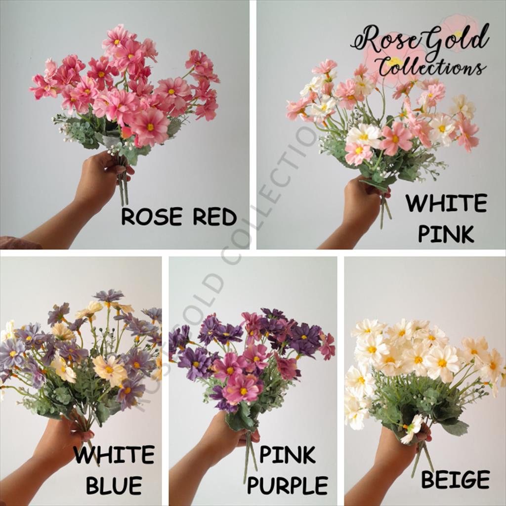 Jual [1 PCS] 5 European rosettes Artificial Flower / 1 Batang Bunga ...