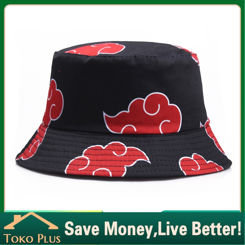 Jual Topi Bucket Hat Anime Akatsuki Bucket Anime Naruto Kekinian ...