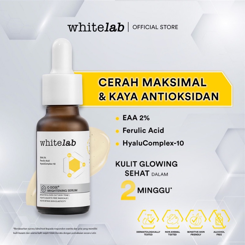 Jual Whitelab C-Dose+ Brightening Serum - Serum Vitamin C Antioksidan Tinggi Untuk Kulit Cerah ...