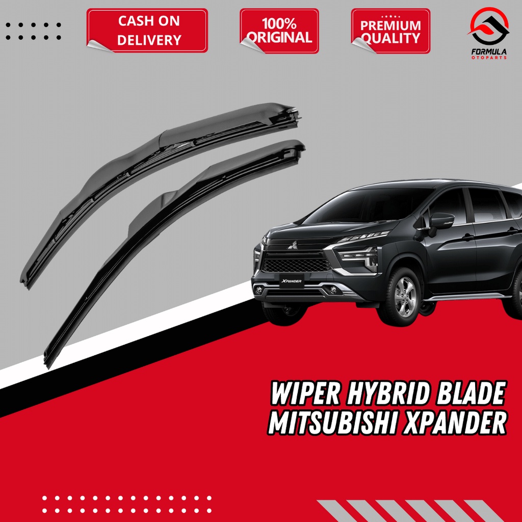 Jual Wiper Hybrid Blade Mobil Mistsubishi Xpander Model Banana 1 SET ...