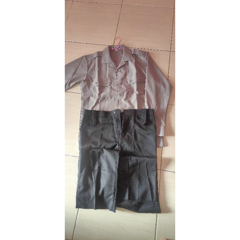 Jual BAJU PDH LENGAN PANJANG - PDL SUS POLRI - SATPAM TERBARU | Shopee ...