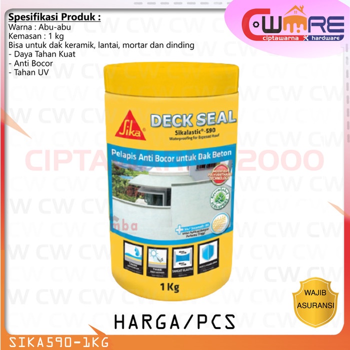 Jual Sika Cat Dak Beton Lantai Dinding Atap Cor Kuat Anti Bocor ...