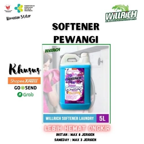 Jual Willrich Softener Pewangi Pakaian 5 Liter | Shopee Indonesia