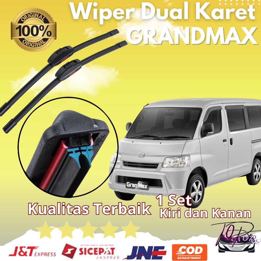 Jual Wiper Double Karet Mobil Frameless Daihatsu Gran Max Grandmax ...