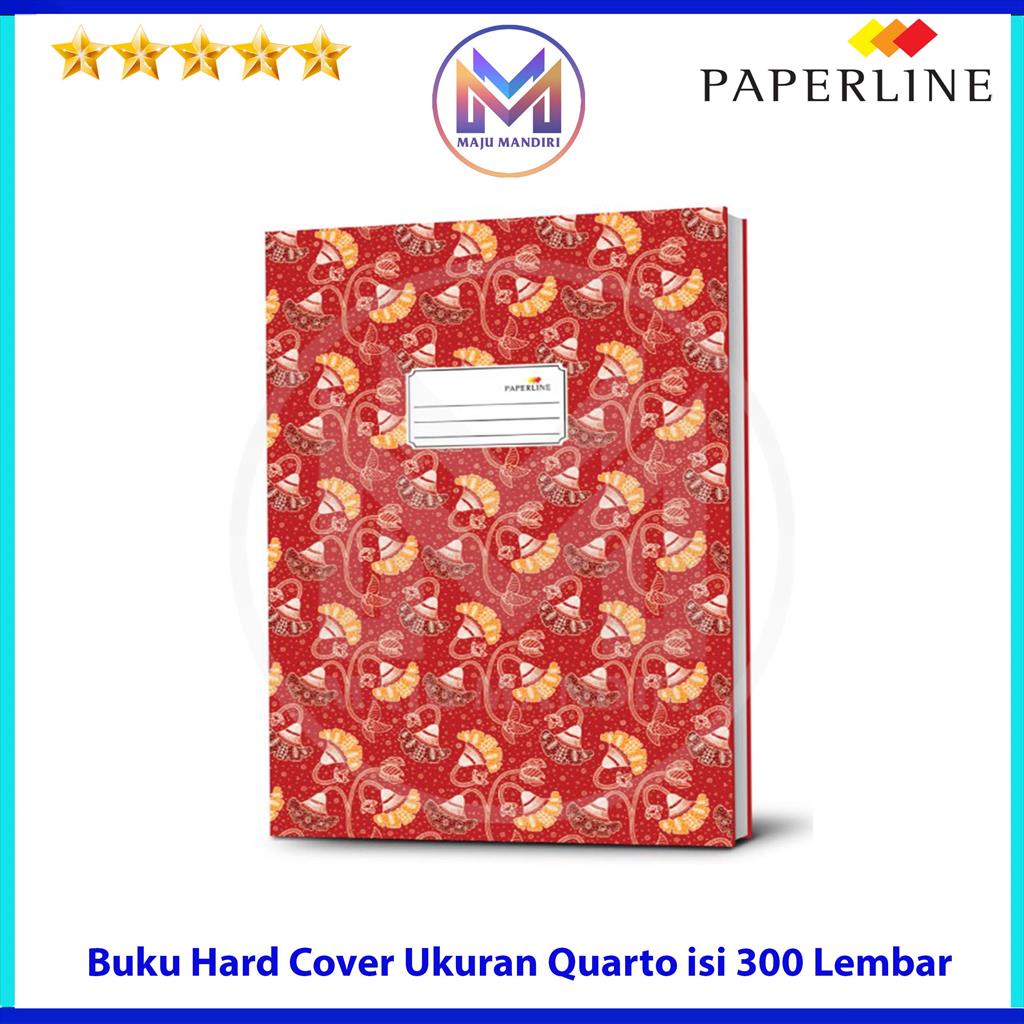 Jual Buku Hard Cover Paperline Quarto Isi 300 Lembar / Buku Kwarto ...
