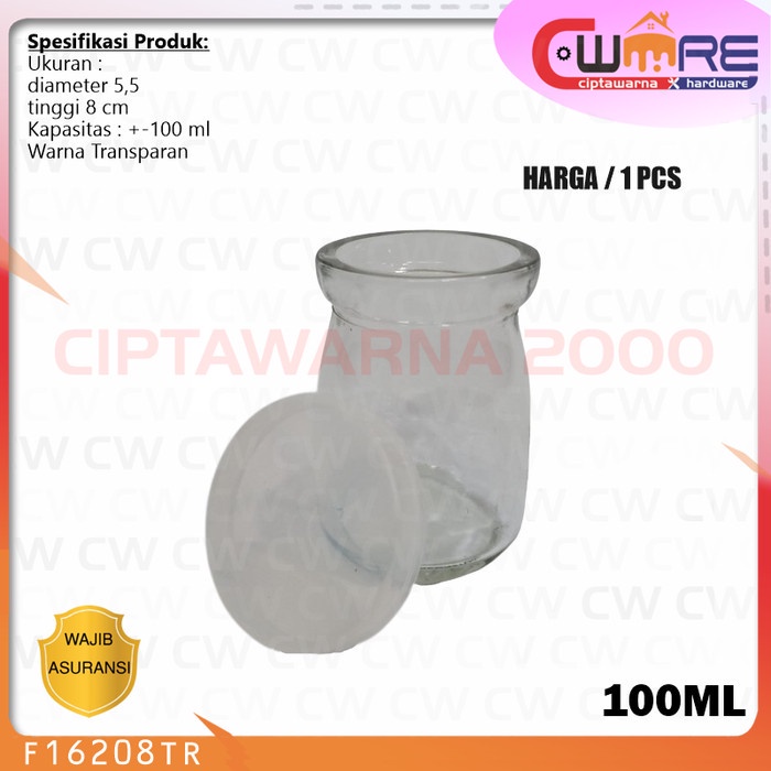 Jual Gelas Puding Kaca Mug Tutup Silky Tempat Wadah Pudding Susu Milk ...