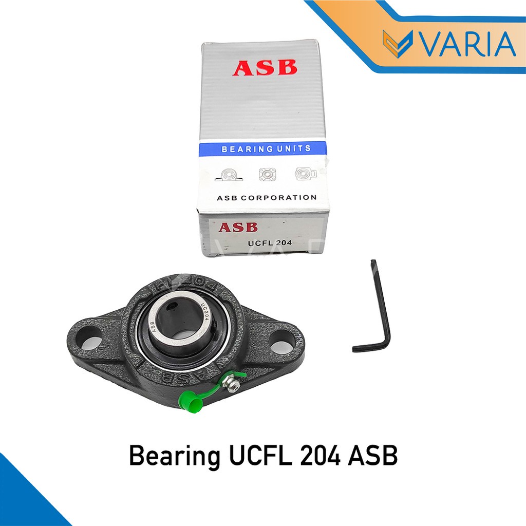 Jual Bearing / Laher Pillow Block Duduk UCFL 204 As 20 mm ASB | Shopee Indonesia