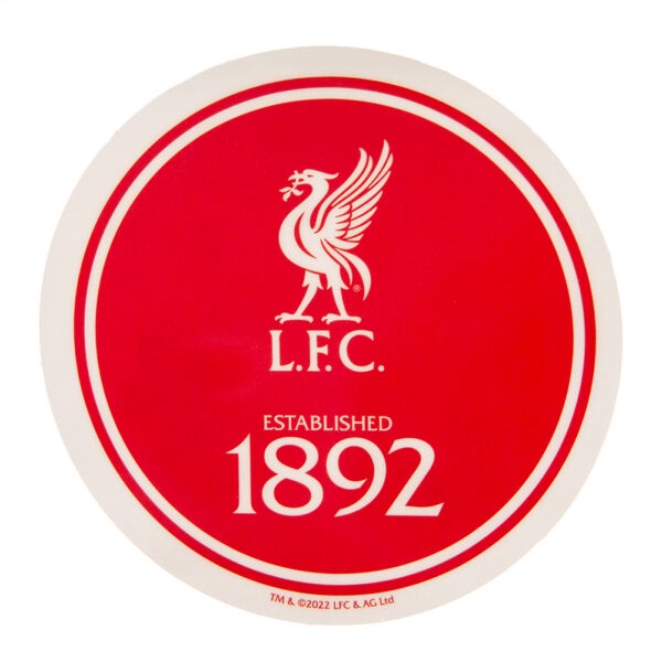 Jual Liverpool FC Single Car Sticker EST, LFC Stiker Mobil Official ...