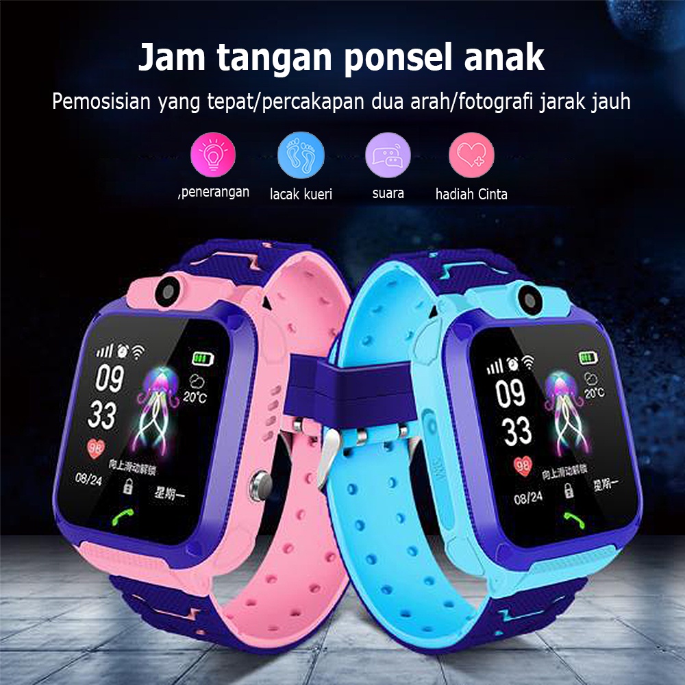 Jual SmartWatch anak Waterproof Jam tangan untuk telepon anak Gps ...