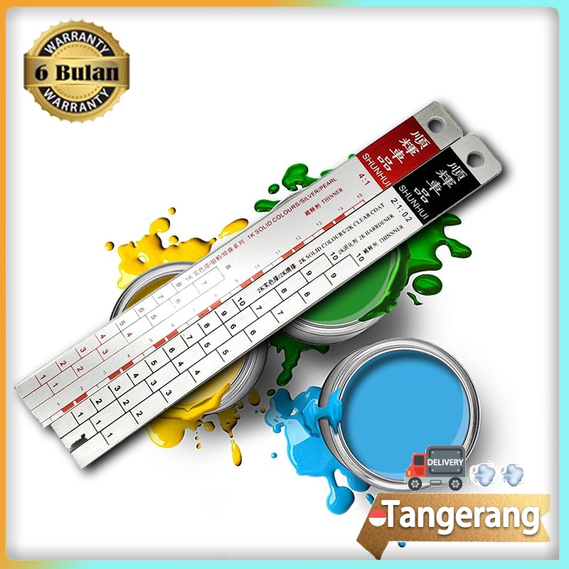 Jual Penggaris Takar Cat Mixing Tool Ruler Penggaris Skala Cat Cars ...