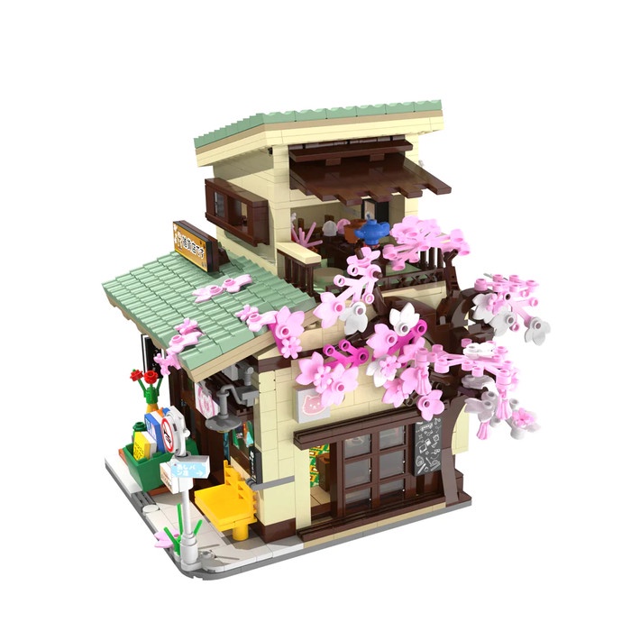 Jual Double E CaDA Bricks C66015W Kitty's Grocery Mainan Balok Japanese ...