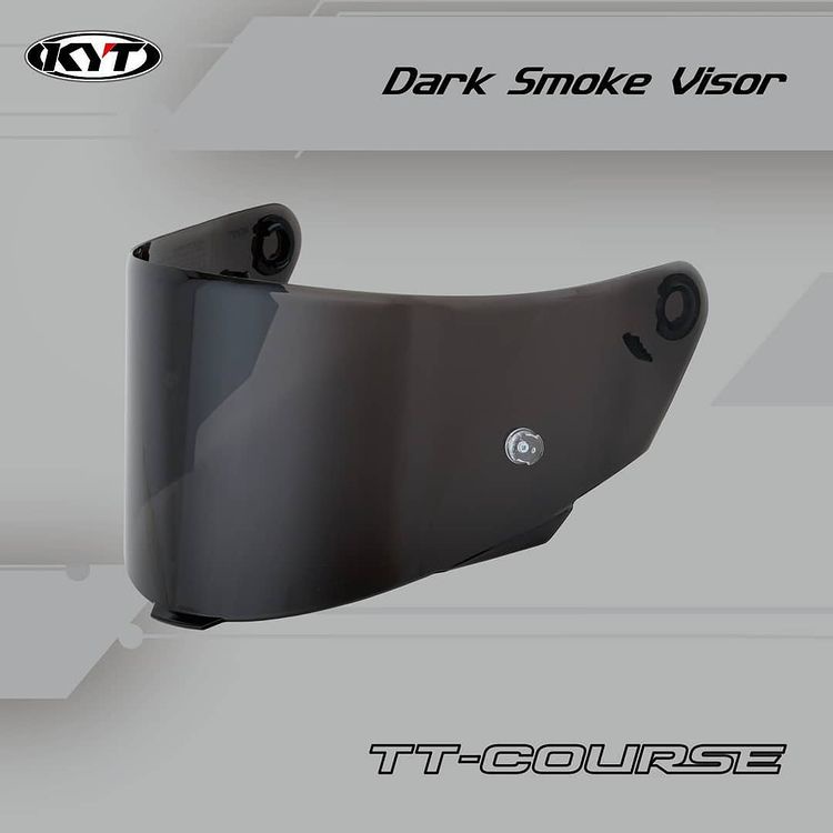 Jual FLAT VISOR KYT TT COURSE - DARK SMOKE | Shopee Indonesia
